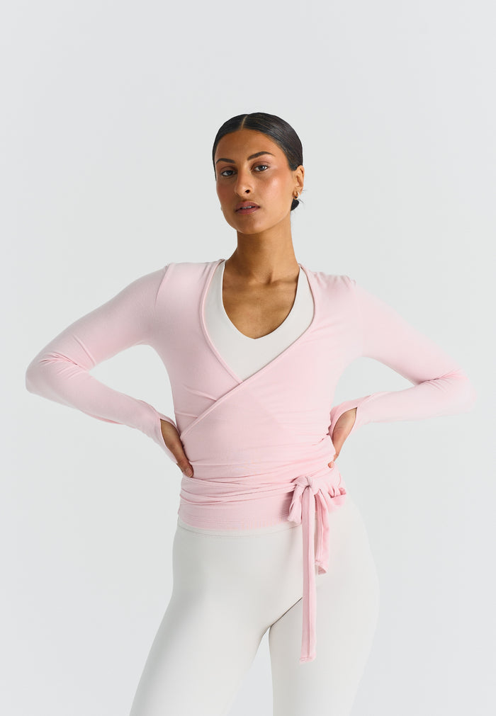 Soft Ballet Wrap Top - Ballet Slipper